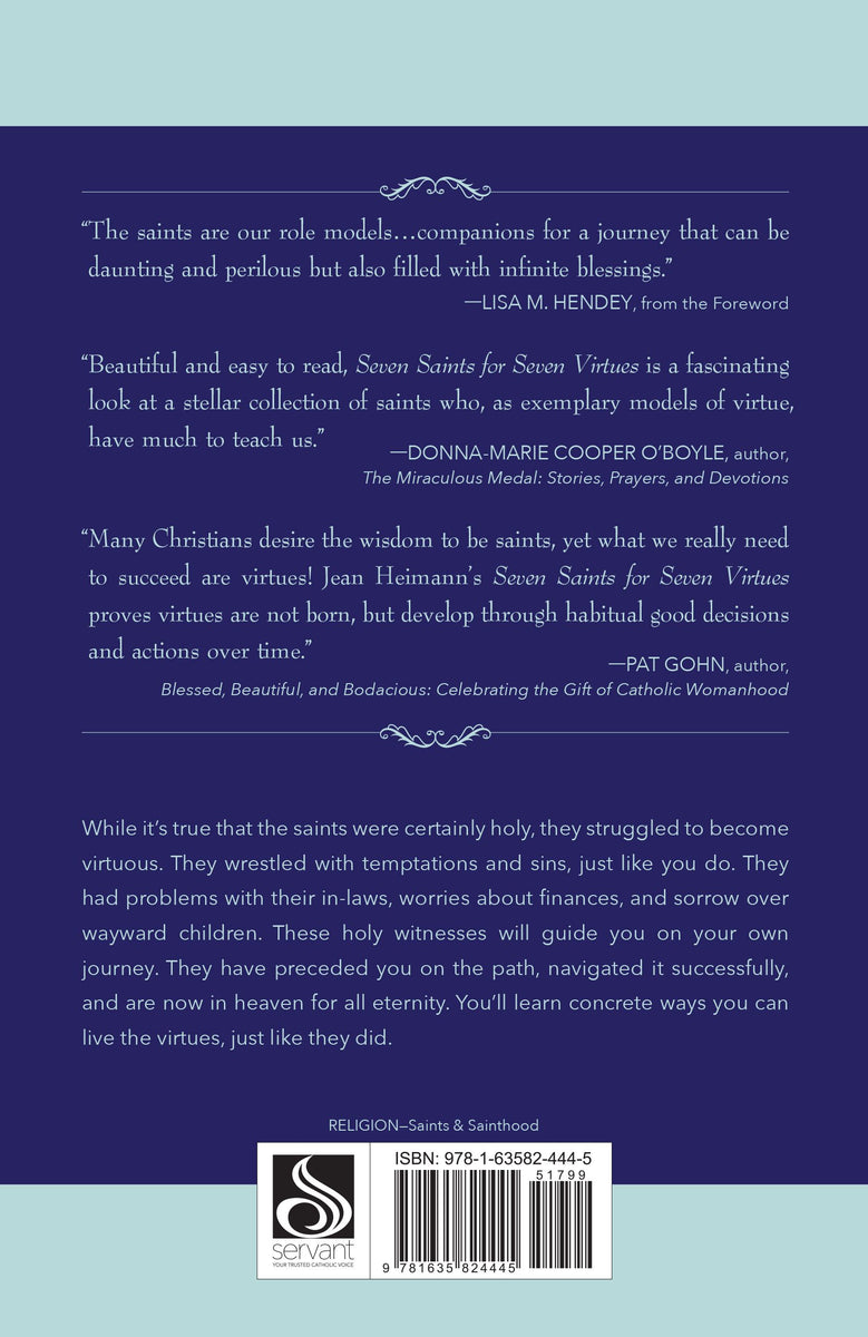 Seven Saints for Seven Virtues by Jean M. Heimann – Servant