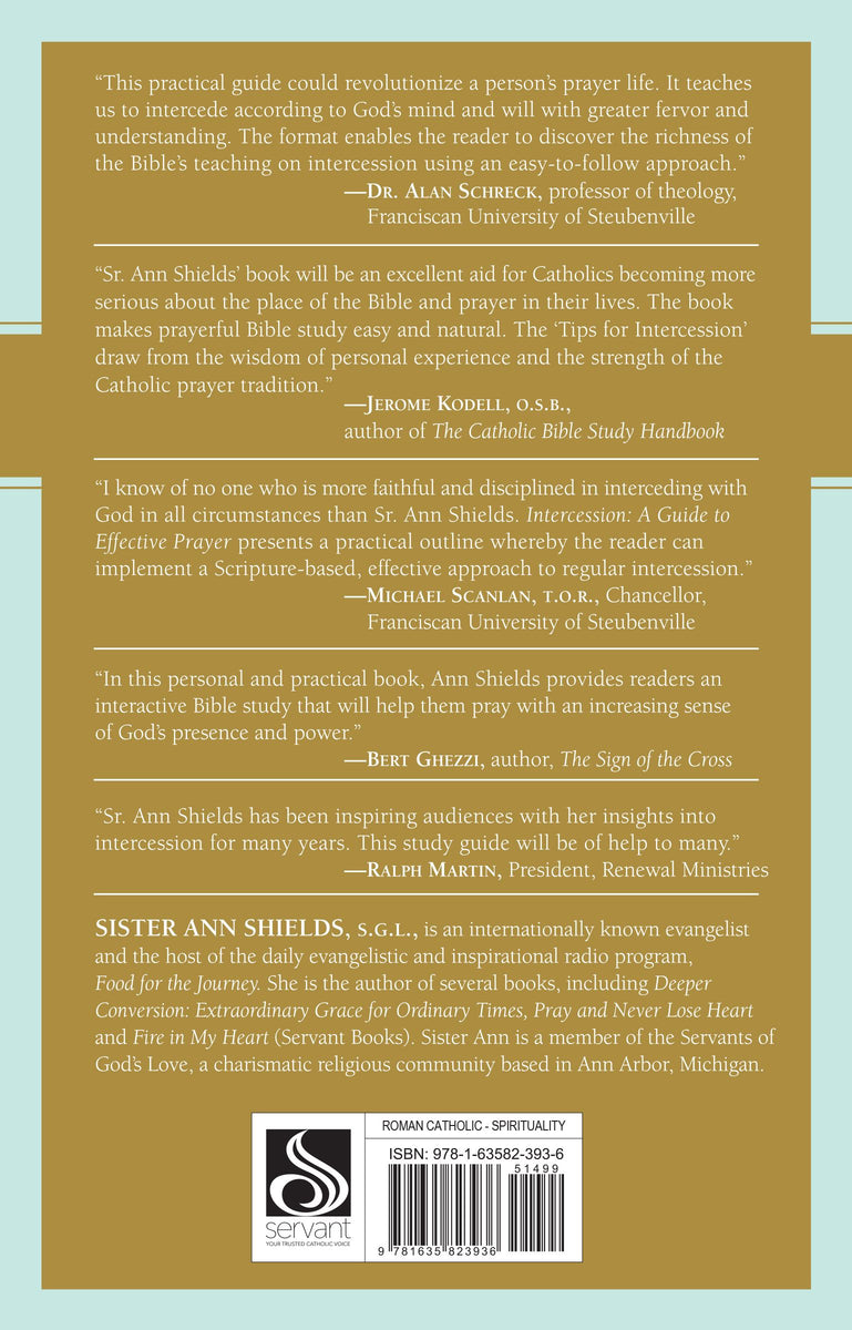 Intercession by Sr. Ann Shields – Servant